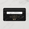 Add Your Logo Credit Card Style Black Marble | Zazzle