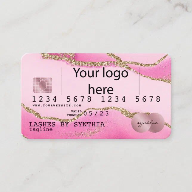 Add Your Logo Credit Card Styled Gold Makeup | Zazzle