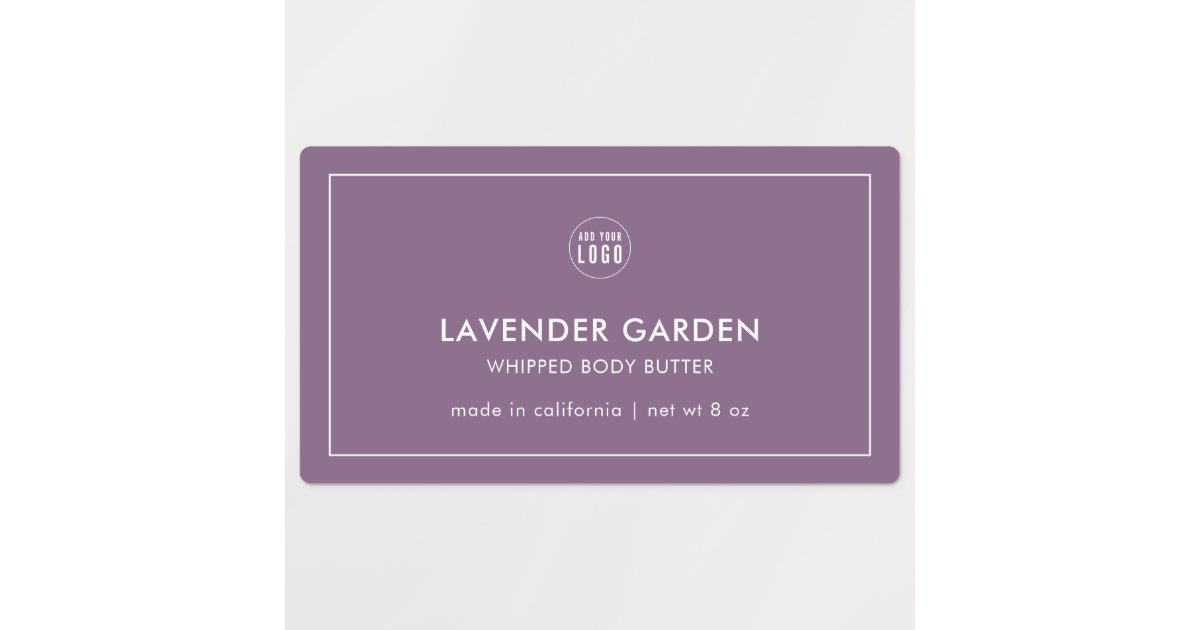 Add Your Logo Custom Color Modern Product Label | Zazzle.com