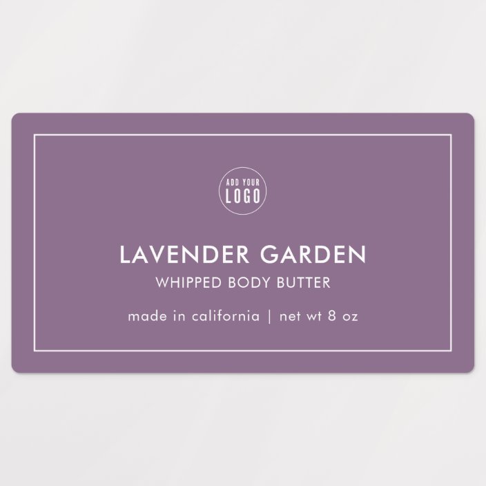 Add Your Logo Custom Color Modern Product Label | Zazzle.com