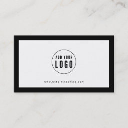 Add Your Logo Editable Border Color Loyalty Card | Zazzle