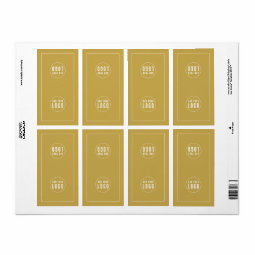 Add Your Logo Editable Color Bag Packaging Sticker | Zazzle