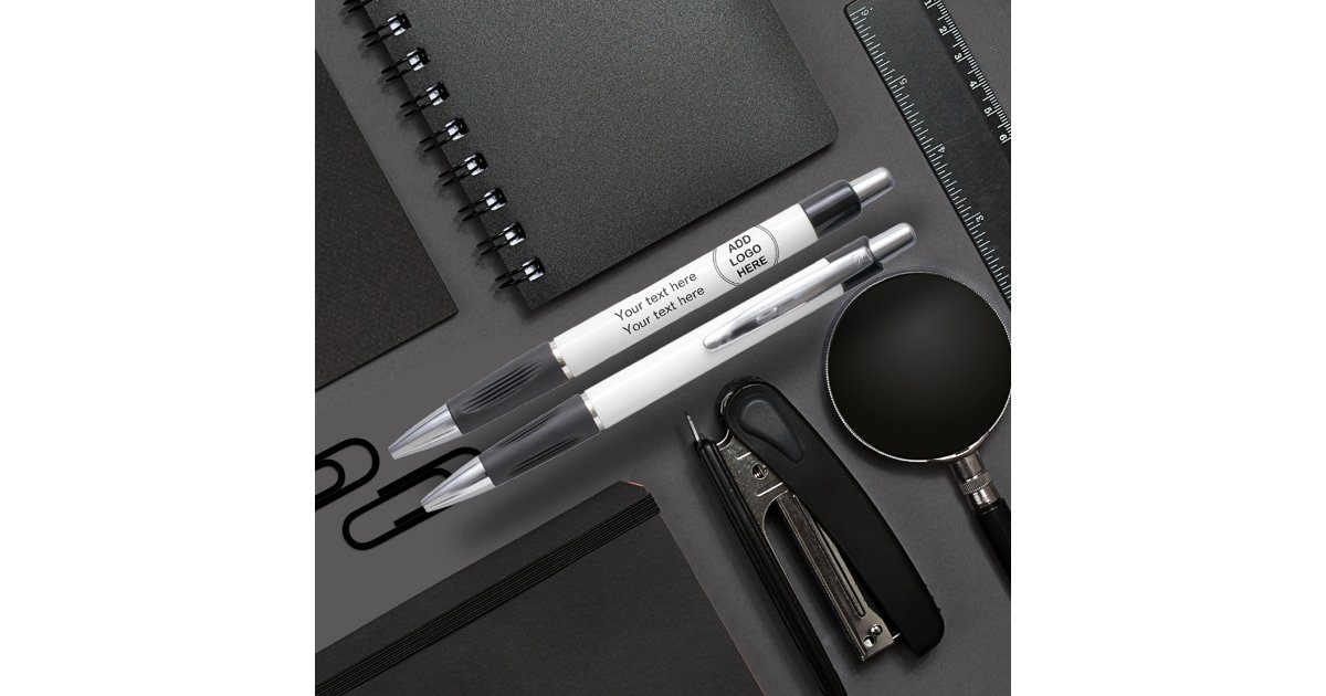Add Your Logo Office Pens | Zazzle