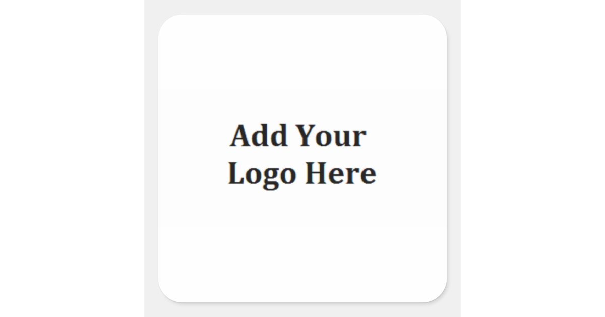 Add Your Logo Personalize Business Logo Stickers | Zazzle