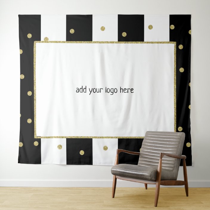 ADD YOUR logo Photo Booth backdrop banner | Zazzle.com