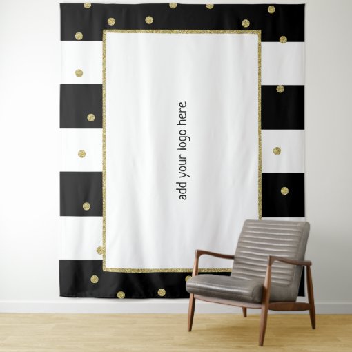 ADD YOUR logo Photo Booth backdrop banner | Zazzle