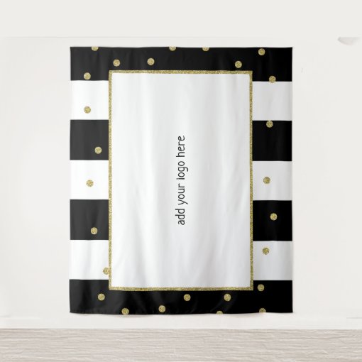 ADD YOUR logo Photo Booth backdrop banner | Zazzle