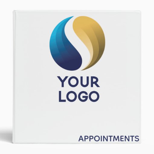 Add your logo Simple Professional Custom 3 Ring Binder | Zazzle
