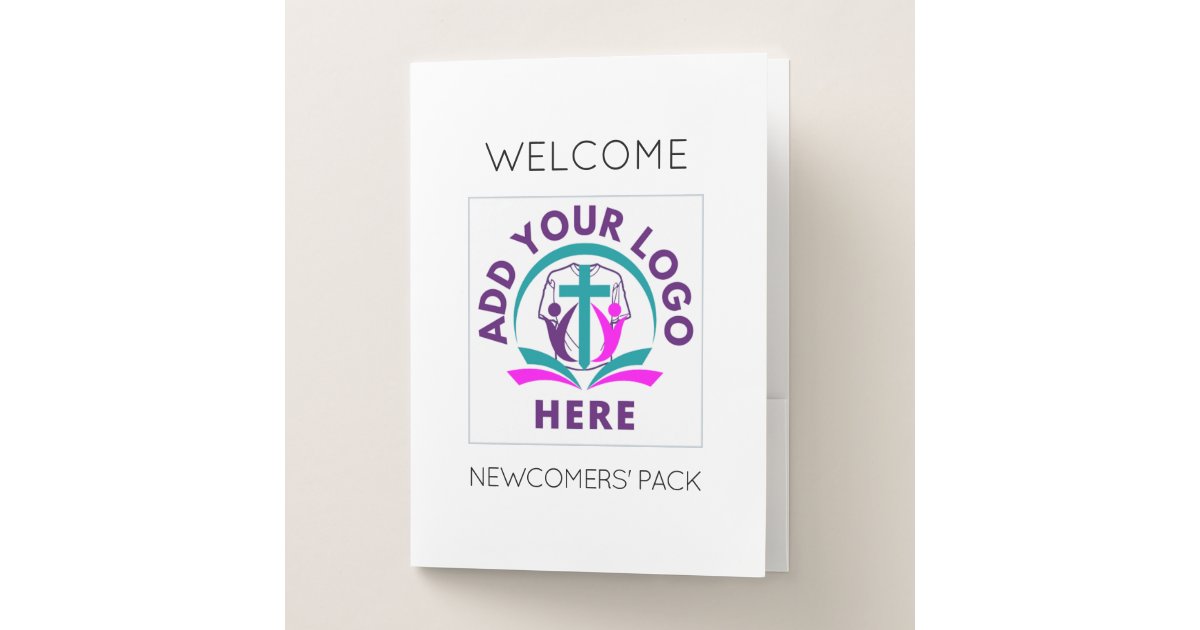 ADD YOUR LOGO Welcome Pack Pocket Folder | Zazzle
