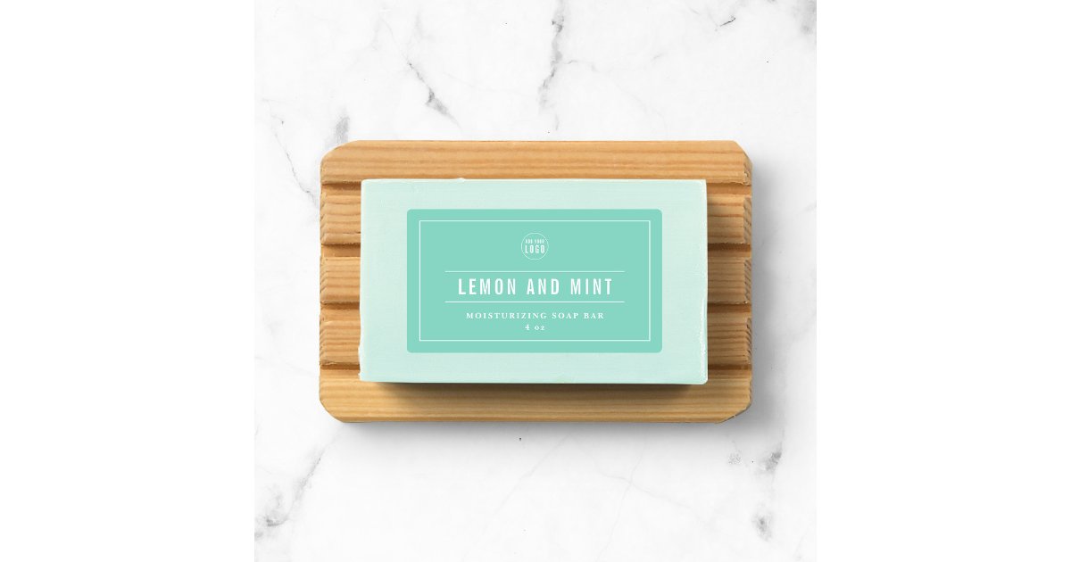 Add Your Logo White Border & Lines Editable Color Labels | Zazzle