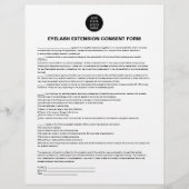 Add Your Logo White CONSENT FORM Flyer | Zazzle