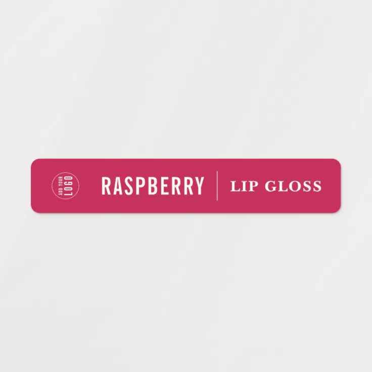 Add Your Logo White Line Custom Color Product Labels | Zazzle