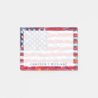 American USA Flag Patriotic July 4th Custom Text Post-it Notes | Zazzle.com