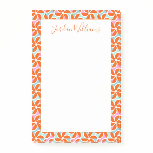 Retro Orange Wedge Pattern Fabric | Zazzle