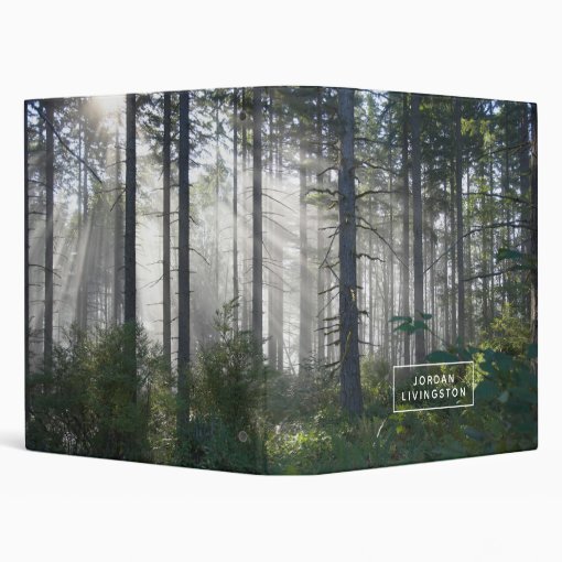 Add Your Name | Sunlight Breaking Through 3 Ring Binder | Zazzle