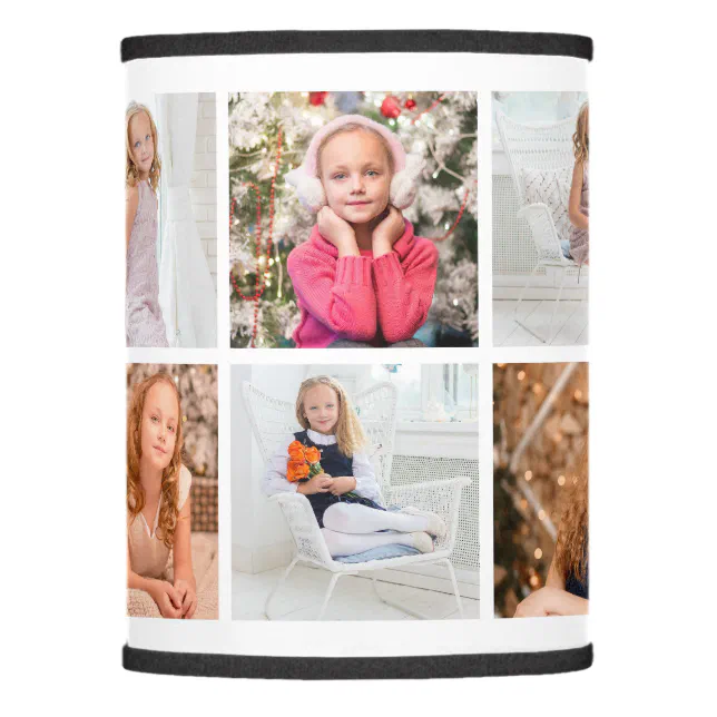 Add Your Own 10 Photo Collage Personalized Lamp Shade | Zazzle