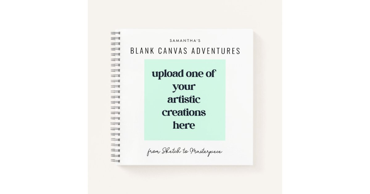 Add Your Own Drawings Artwork Artist Sketch Notebook | Zazzle