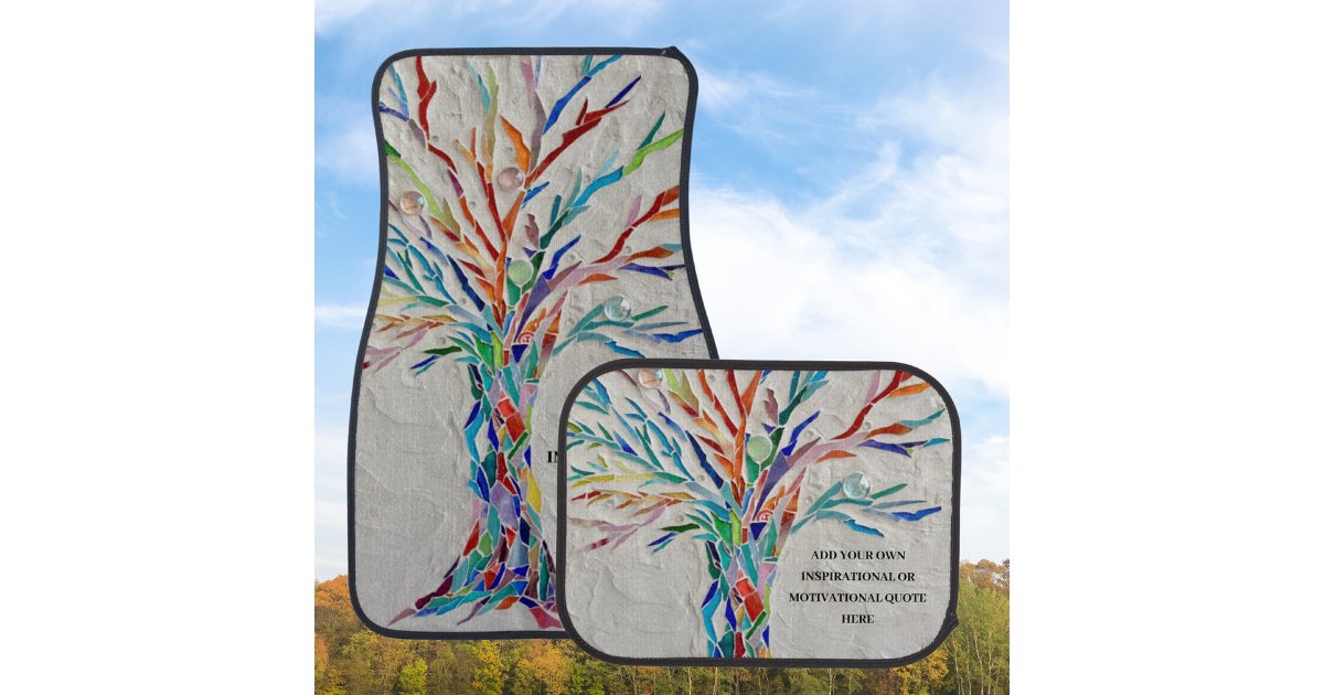 Add Your Own Inspiration Or Motivation Quote Car Floor Mat | Zazzle