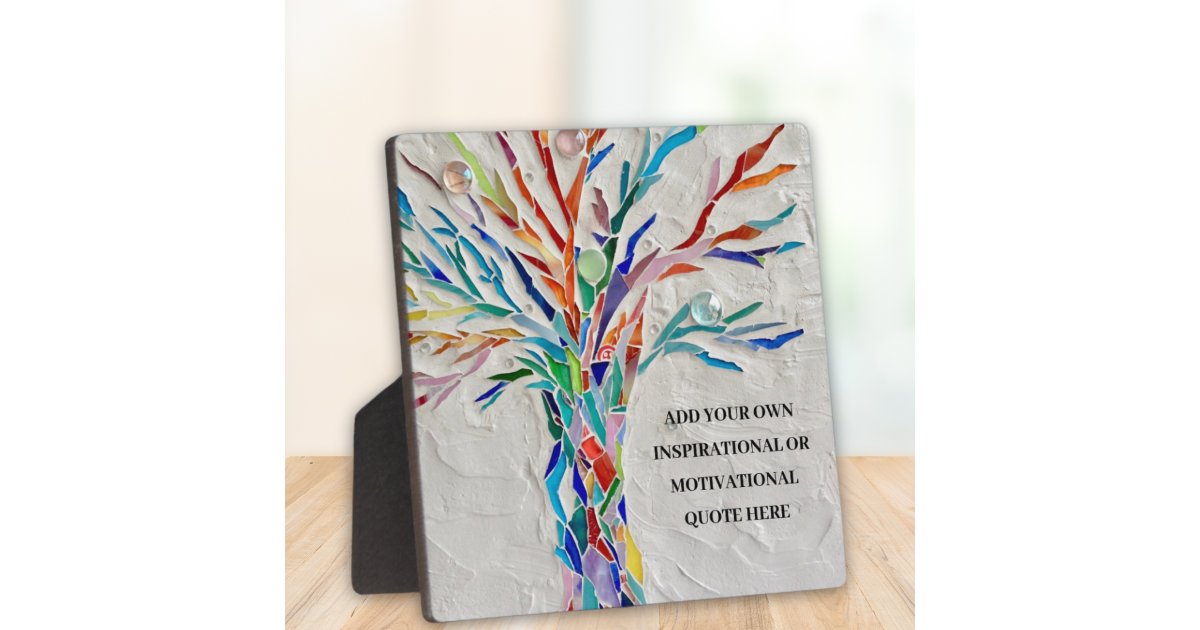 Add Your Own Inspirational Motivational Quote Plaque | Zazzle