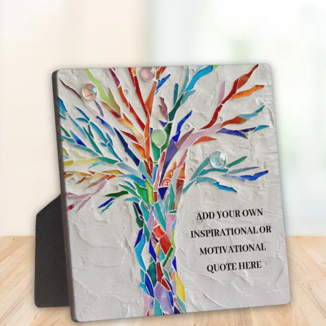 Add Your Own Inspirational Motivational Quote Plaque | Zazzle