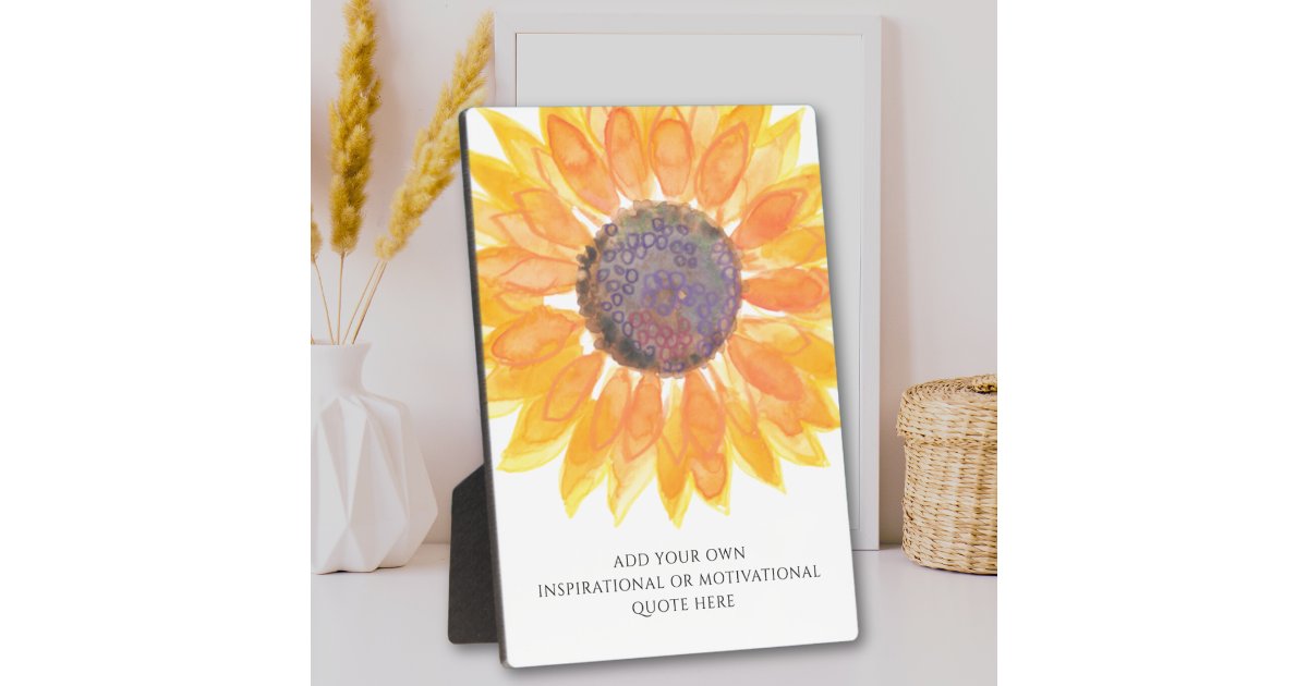 Add Your Own Inspirational Or Motivational Quote Plaque | Zazzle