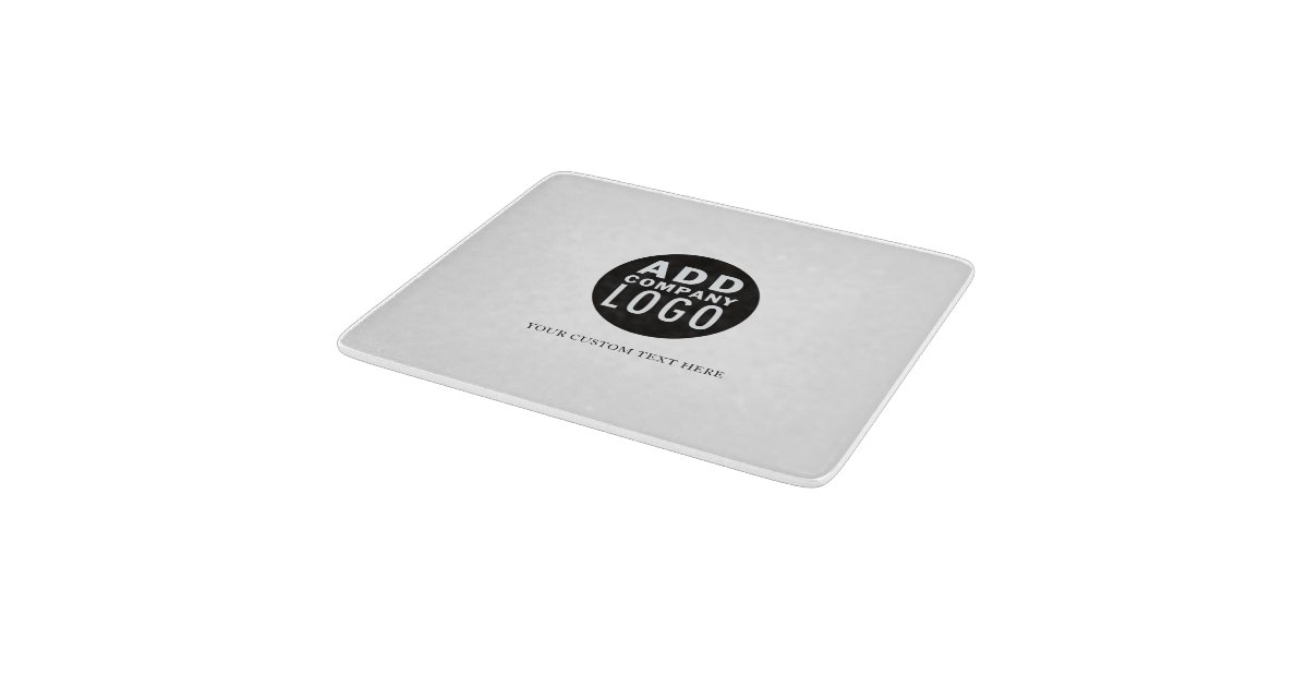 Add Your Own Logo Custom Text | Cutting Board | Zazzle