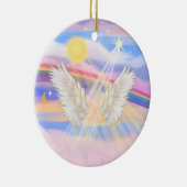 Add your own pet - Rainbow Bridge Ceramic Ornament | Zazzle