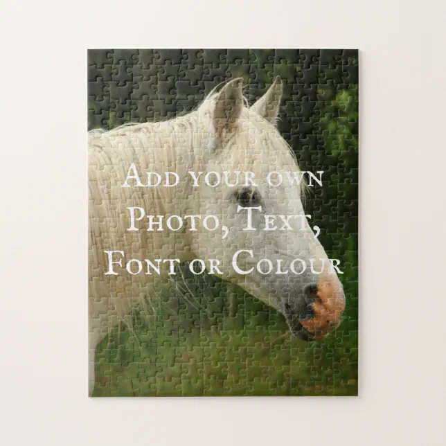 Add your own Photo, Text, Font or Colour Jigsaw Puzzle | Zazzle