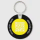 Add your own round QR Code text Scan Minimal Keychain | Zazzle