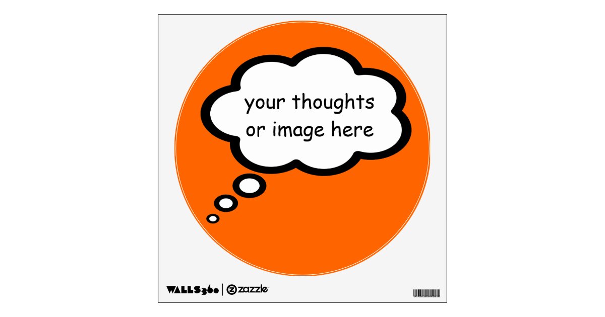add your own thoughts wall sticker | Zazzle