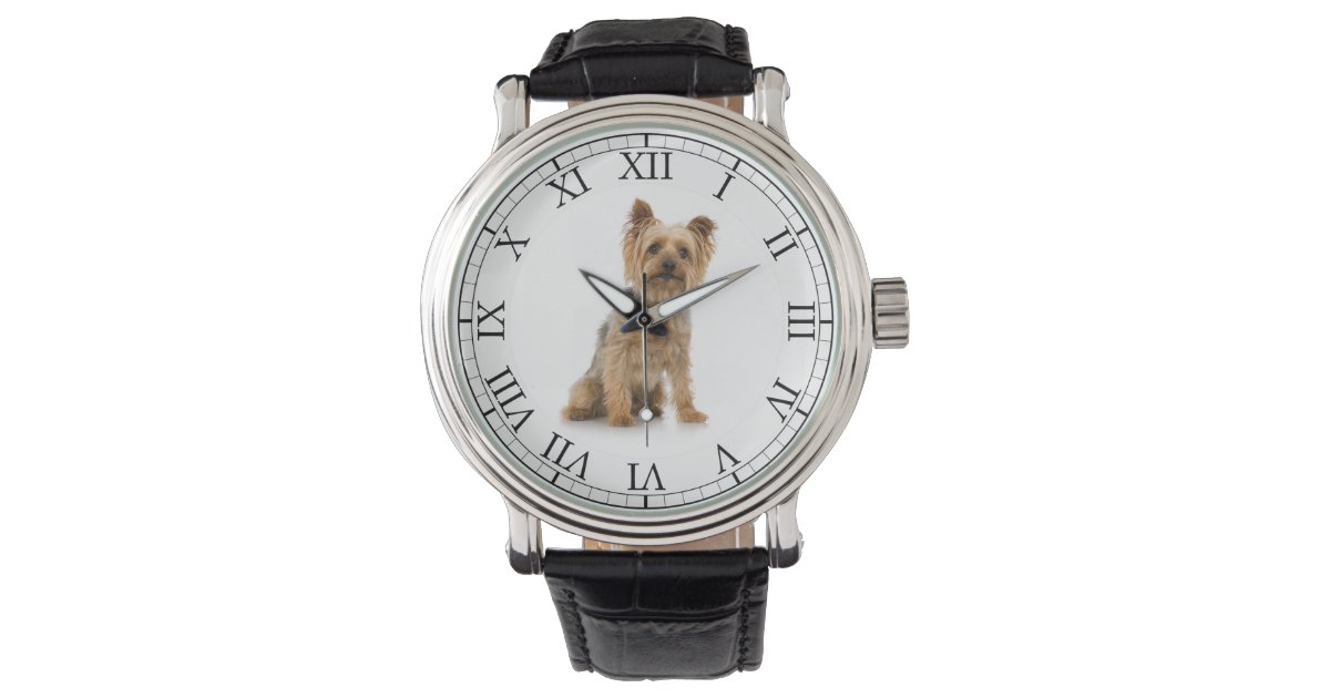 Add Your Pet's Photo Cute Dog Picture Watch | Zazzle
