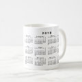 Add Your Photo Custom 2019 Calendar Mug | Zazzle