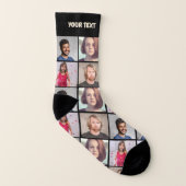 Add your photo Custom photo and text Socks | Zazzle