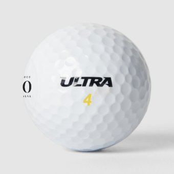 Add Your Rectangle Business Logo Simple Minimalist Golf Balls | Zazzle