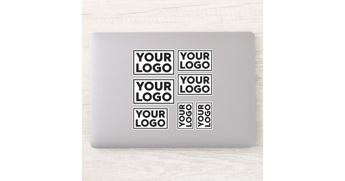 Add Your Wide Business Company Logo Sticker | Zazzle