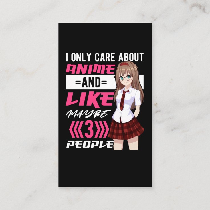 Addicted Anime Girl Otaku Cute Manga Business Card | Zazzle