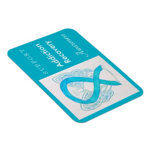 Addiction Recovery Awareness Ribbon Angel Magnet | Zazzle