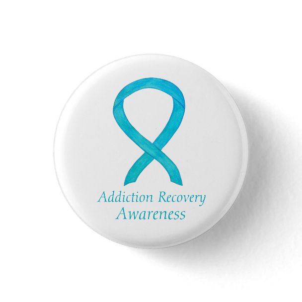 Blue and White ALS Awareness Ribbon Custom Fabric | Zazzle