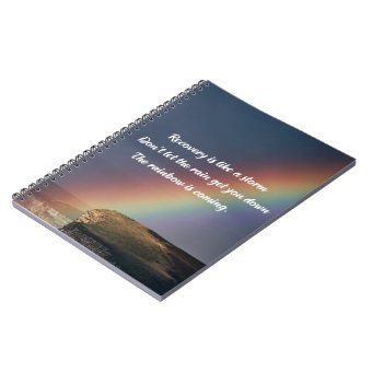 Addiction Recovery Inspirational Quote Rehab Notebook | Zazzle