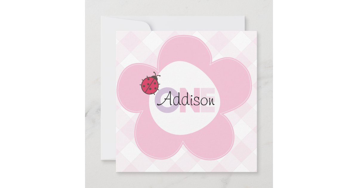 "Addison" 1st Birthday Invite | Zazzle