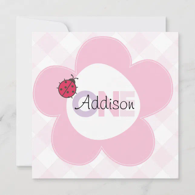 "Addison" 1st Birthday Invite | Zazzle