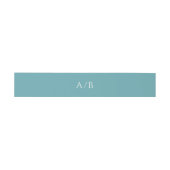 Addison Teal Green Classic Elegant Wedding Invitation Belly Band | Zazzle