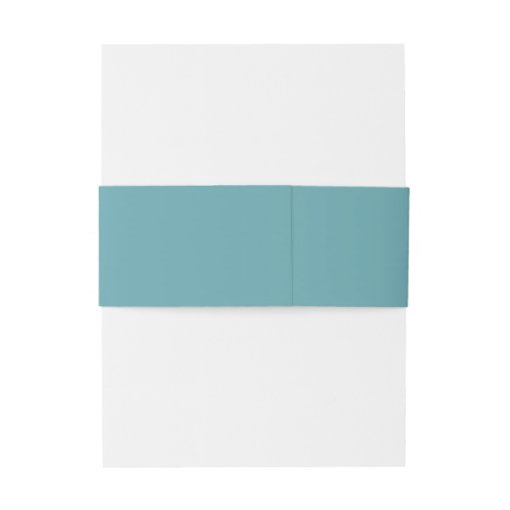 Addison Teal Green Classic Elegant Wedding Invitation Belly Band | Zazzle