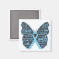 Addison's Disease Awareness Butterfly Ribbon Magnet | Zazzle