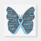 Addison's Disease Awareness Butterfly Ribbon Magnet | Zazzle
