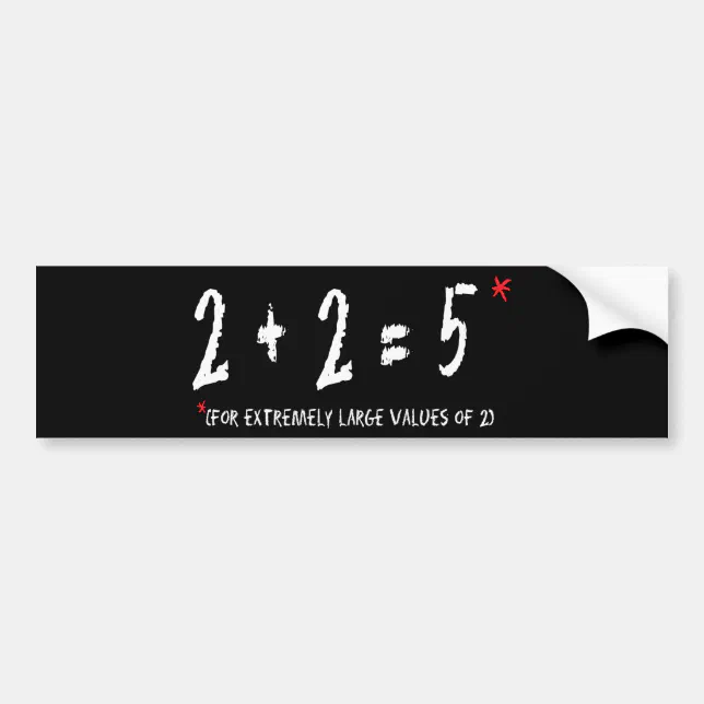 Addition Bumper Sticker | Zazzle