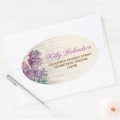 address label - sticker with lilac flowers | Zazzle