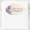address label - sticker with lilac flowers | Zazzle