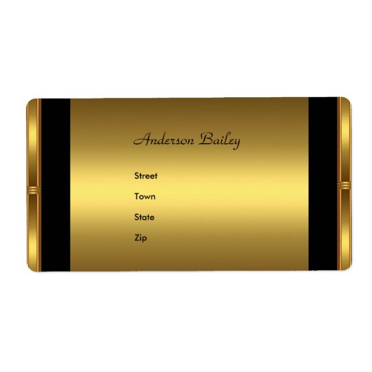 Address Labels Elegant Gold | Zazzle.com