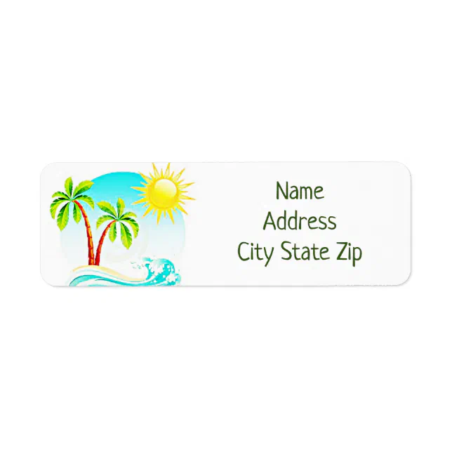 ADDRESS LABELS FOR THE **BEACH ENTHUSIAST** | Zazzle